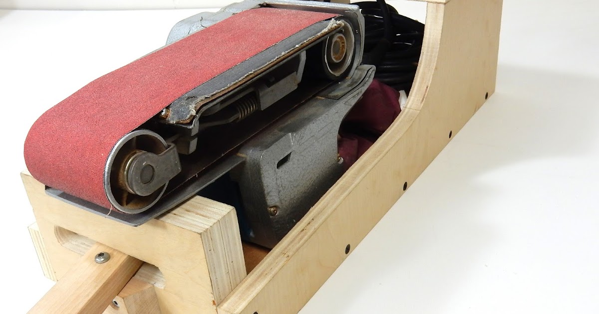 Jax Design: Belt Sander Stand -- Can Sit In 3 Positions