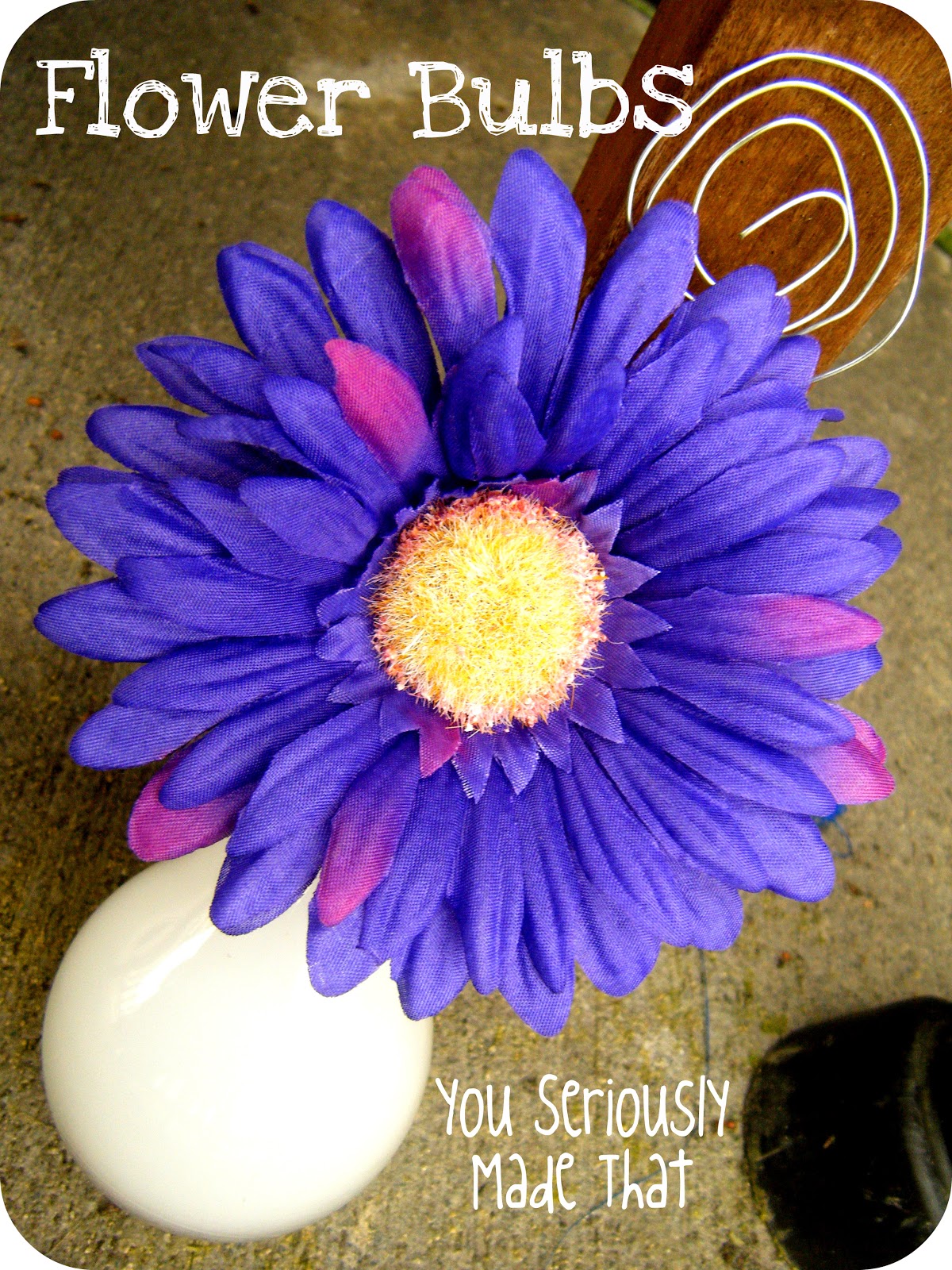You Seriously Made That!?: Flower Bulb Tutorial