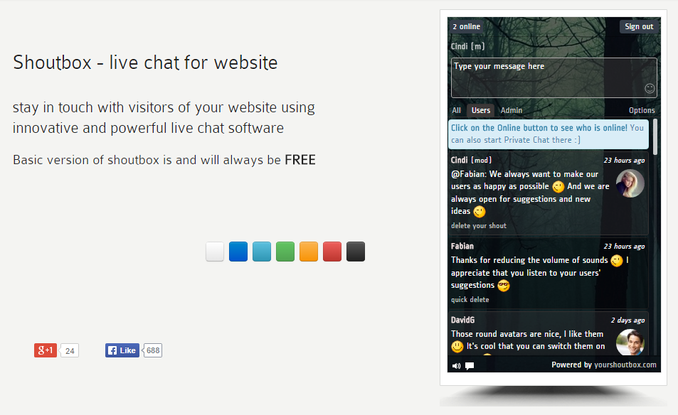 Coolest website widgets