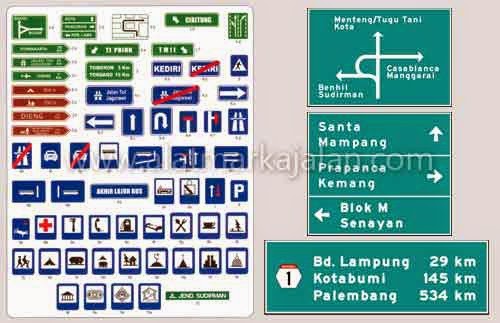 Rambu Petunjuk | Mesin / Aplikator Marka Jalan, Water Road Barrier ...