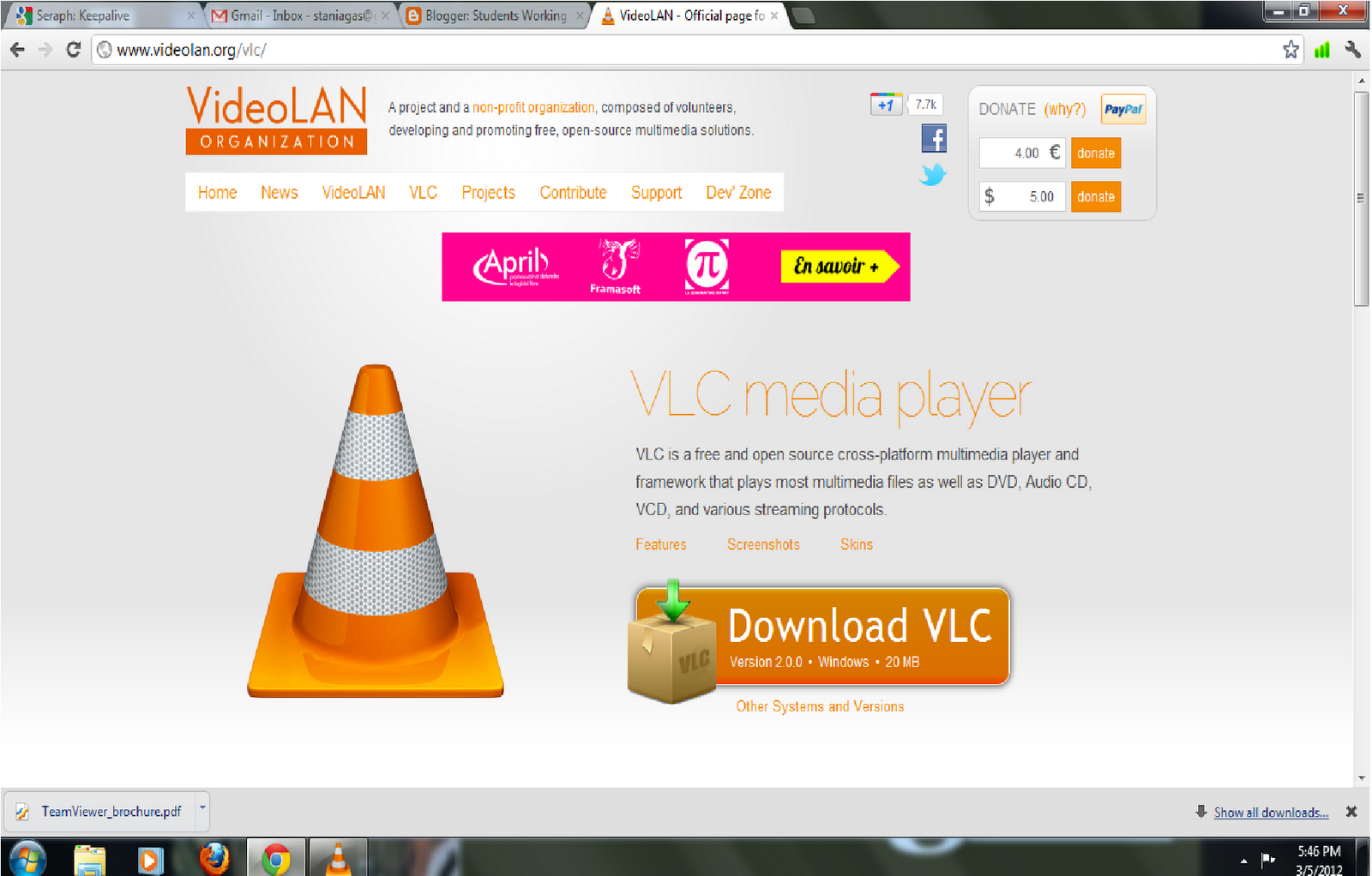 Students Working On Advance Technology(SWAT): New version of VLC released