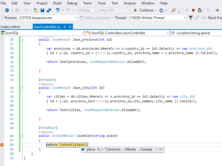 chuanshuoge: MVC Json Ajax SQL multiple linked sorted dropdownlist chuanshuoge: MVC Json Ajax SQL multiple linked sorted dropdownlist