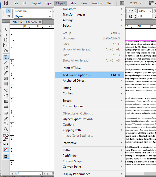 Bài 1 Cách đưa nội dung vào trang thiết kế trong indesign - THIẾT KẾ ĐỒ ...