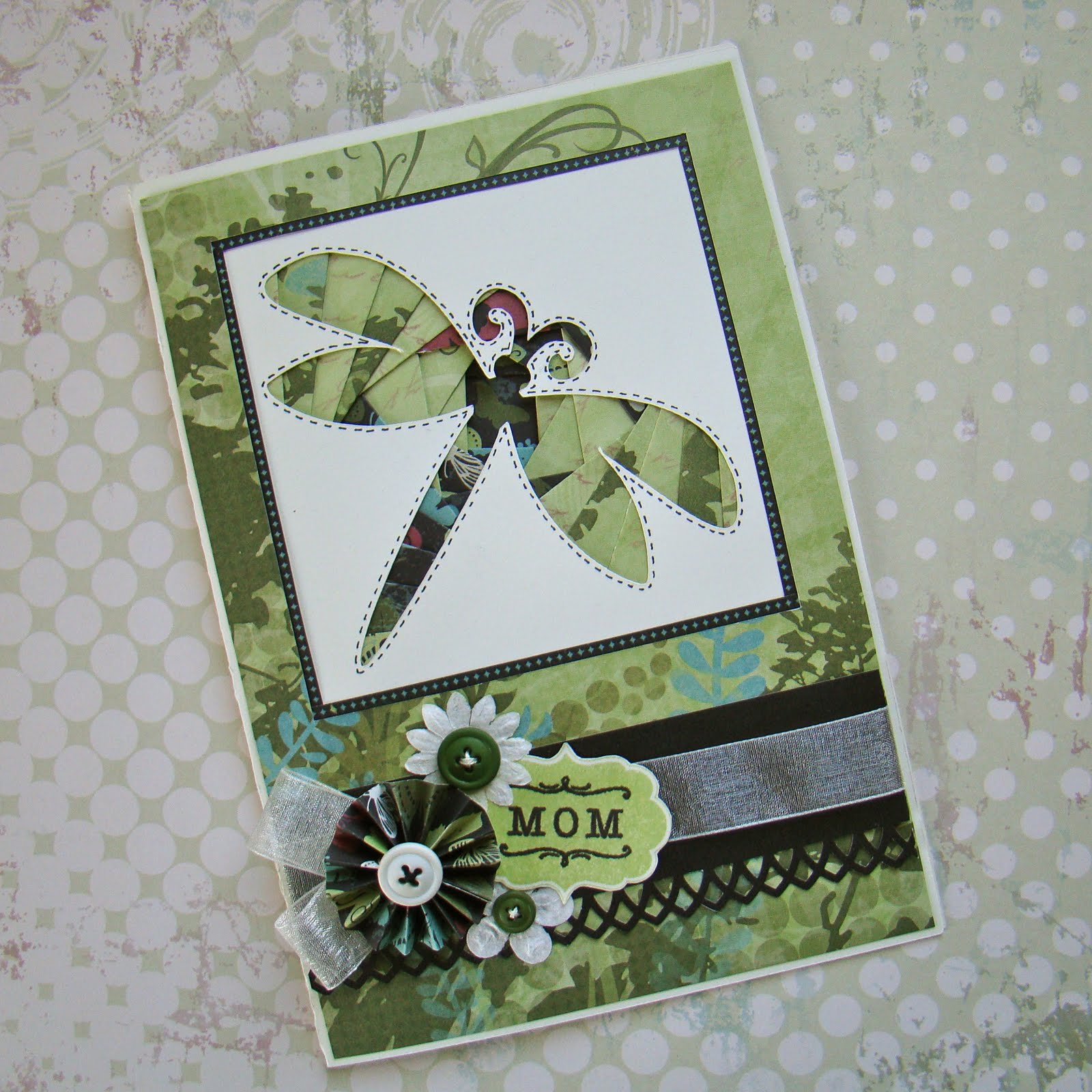 CTMH | Scrapbook Snippets: Dragonfly Mother's Day Card