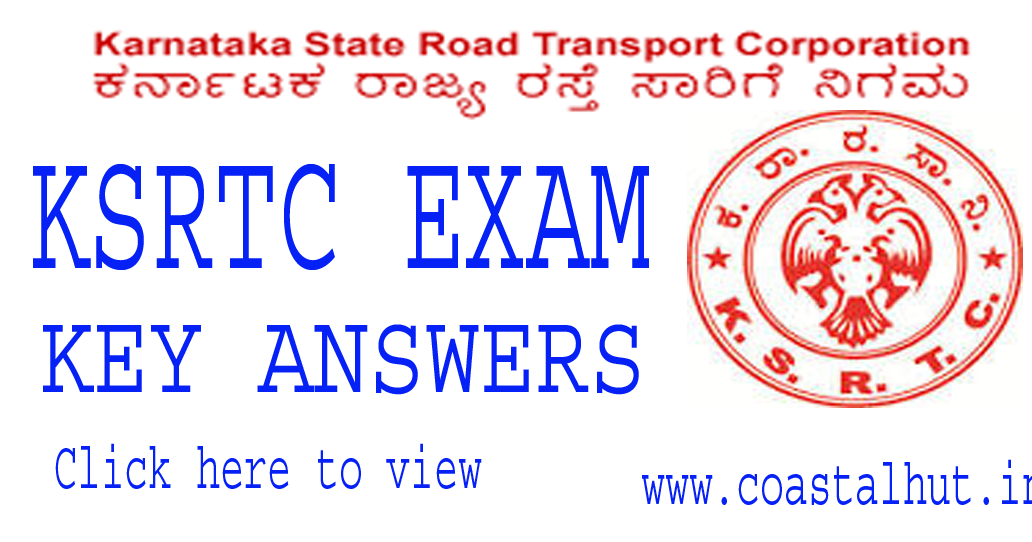 KSRTC Exam Revised Key Answer