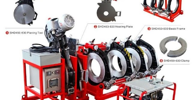 MESIN LAS PIPA HDPE HYDRAULIC BUTT FUSION WELDING MACHINE SHD 630/315 ~ PT.GOLDEN INDAH PRATAMA