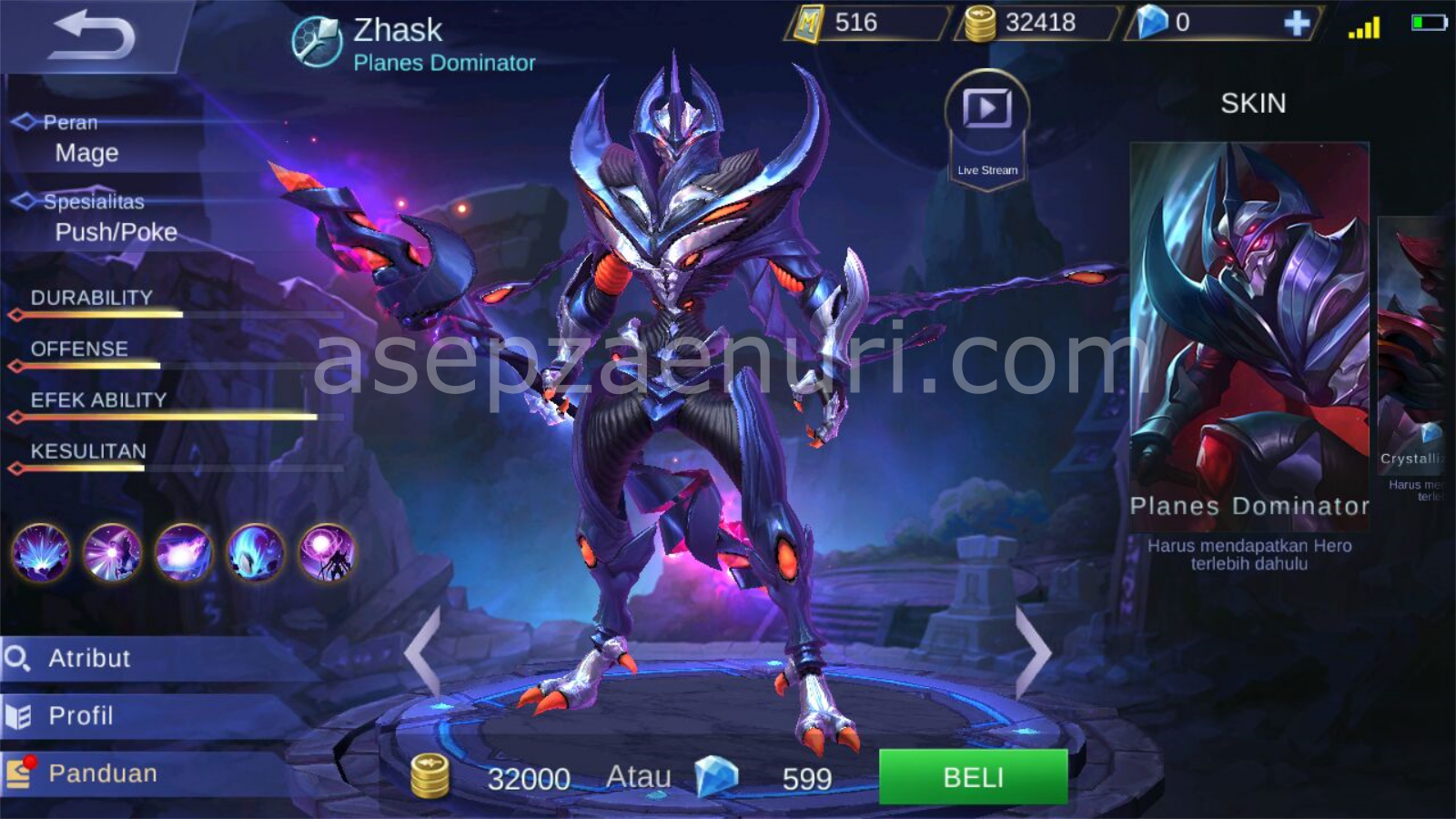 Hero Zhask Mobile Legends Bikin Gereget Dengan Skill Barunya - Asep Zaenuri