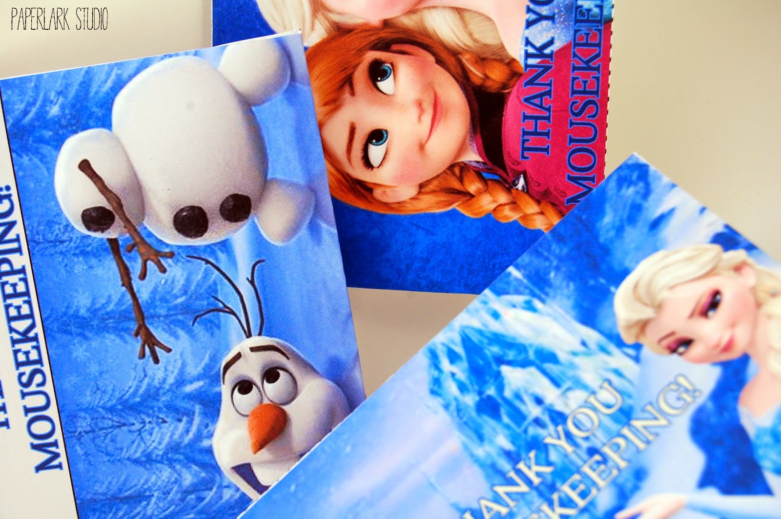 PaperLark Studio: FREE Printable Frozen Mousekeeping Envelopes