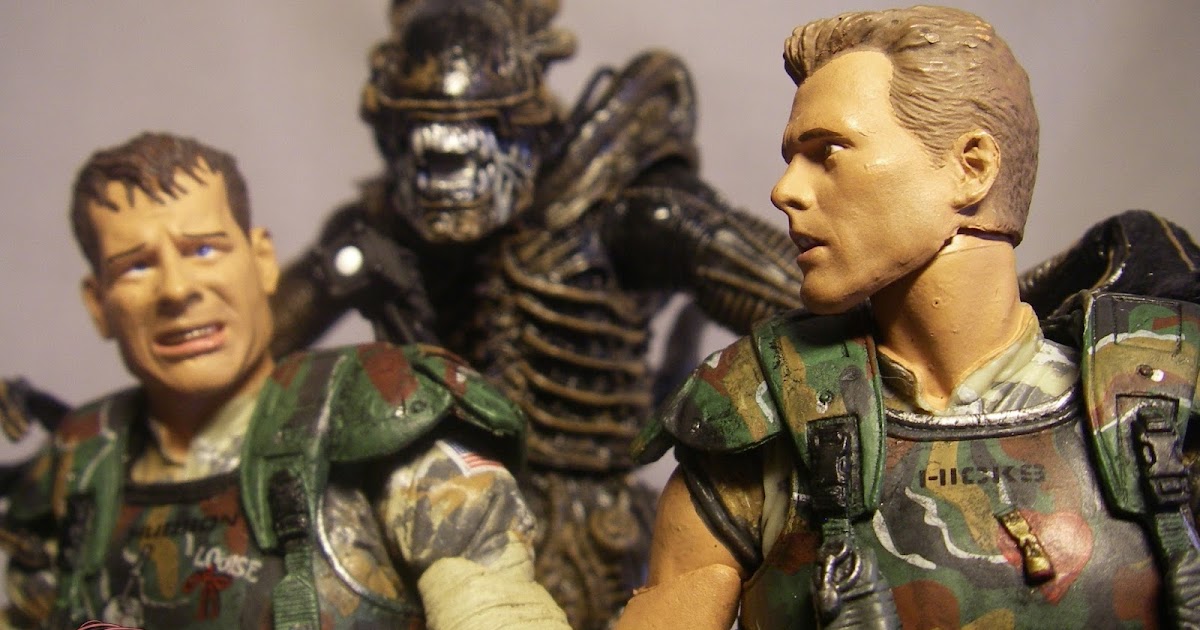 Neca Aliens Action Figure Serie 1 Hicks Hudson & Xenomorph Warrior