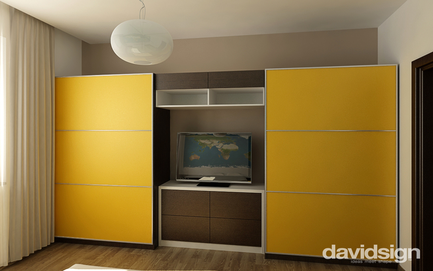 Design interior casa familiala – hol intrare, camera tineret, birou ...