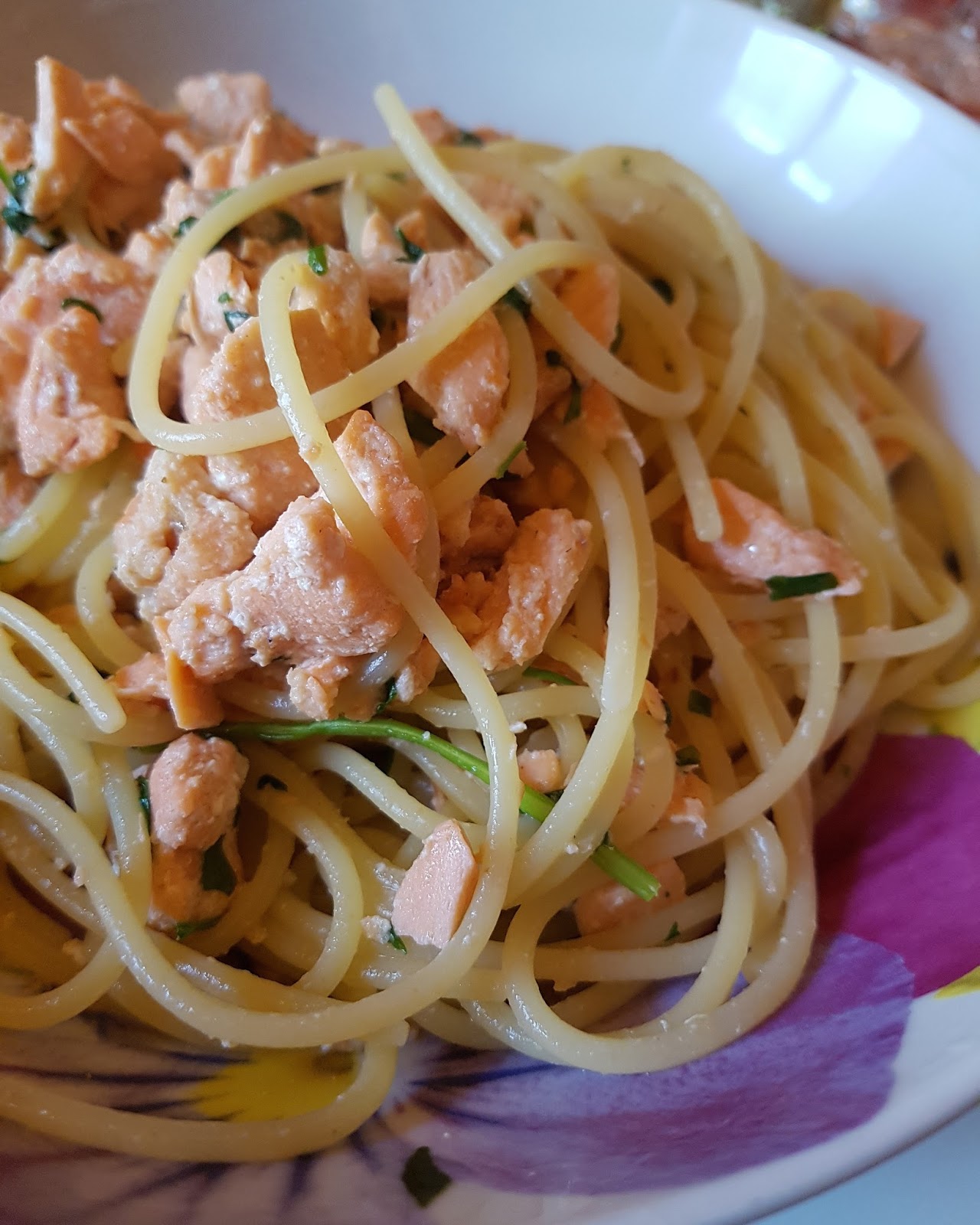 Crea in cucina... ricette belle&buone: SPAGHETTI SALMONE E ZENZERO ...