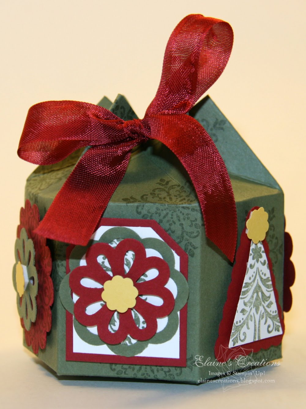 Elaine's Creations: Christmas Altered Mini Milk Carton Box Video Tutorial