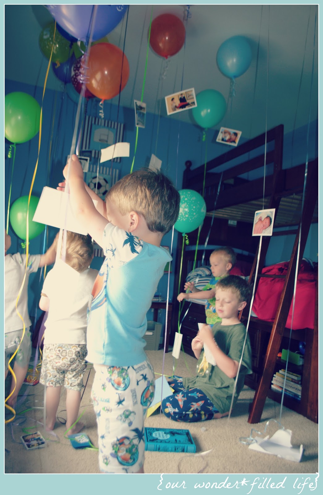 Our Wonderfilled Life: A New Tradition: Birthday Morning Balloons ...