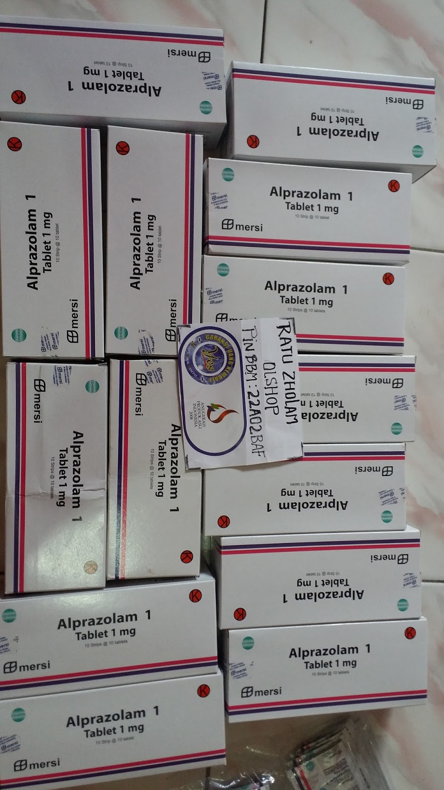 Ratu Zolam: JUAL ALPRAZOLAM 1 MG MERSI ORIGINAL