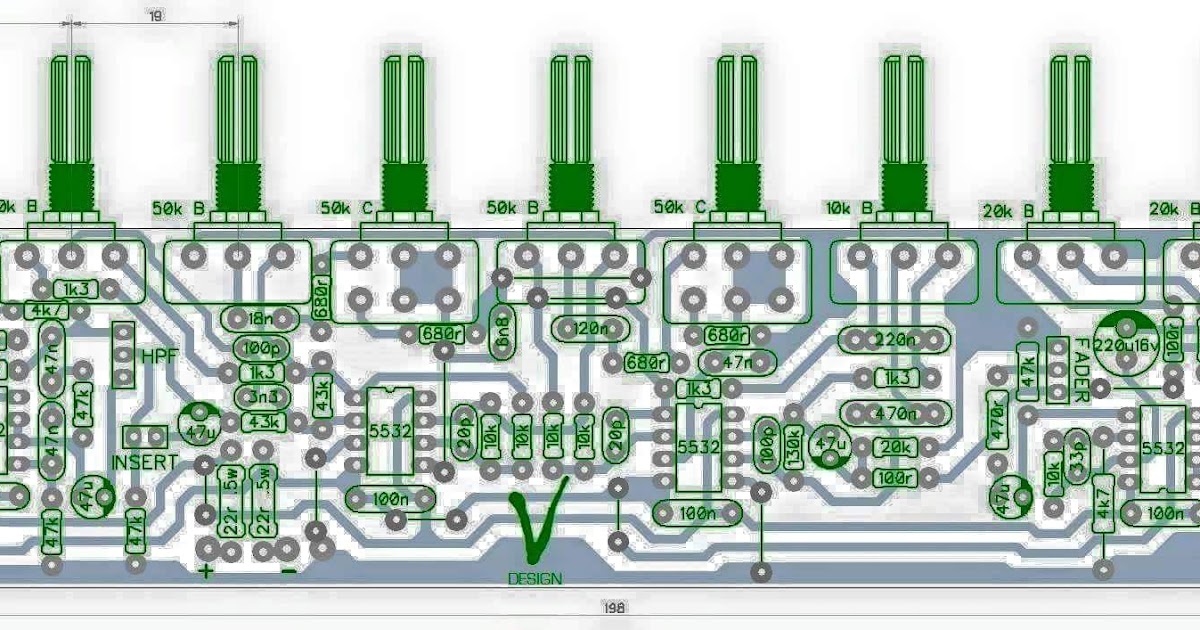 BELAJAR ELECTRO: Layout penguat mic Behringer mx 9000