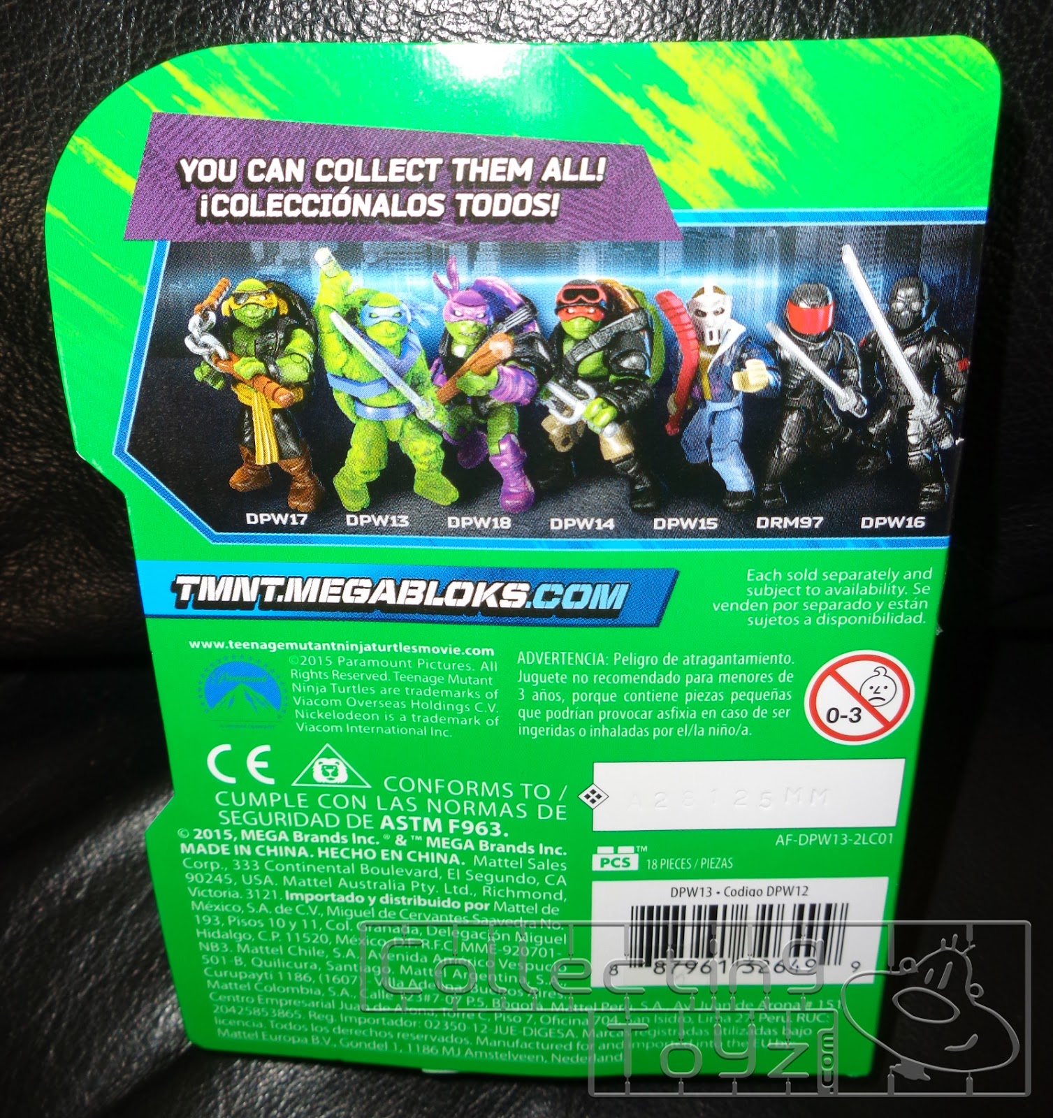 Collecting Toyz: Mega Bloks TMNT: Out of the Shadows Leo Stealth Mini ...