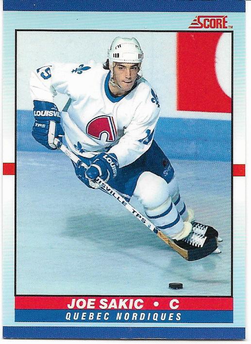 My PCs--one card at a time: Joe Sakic card #15 1990-91 Score Young ...