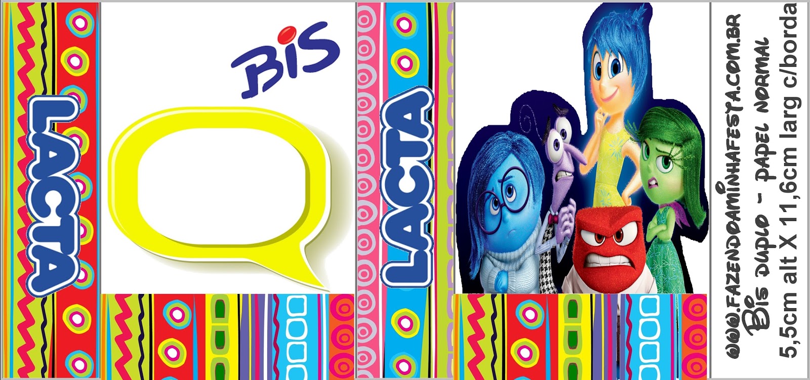 Birthday of Inside Out: Free Printable Candy Bar Labels. - Oh My Fiesta ...