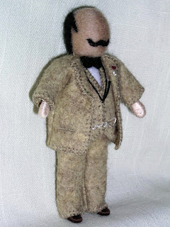 Little Kumquat: Hercule Poirot as a Miniature Doll for 'Etsy'
