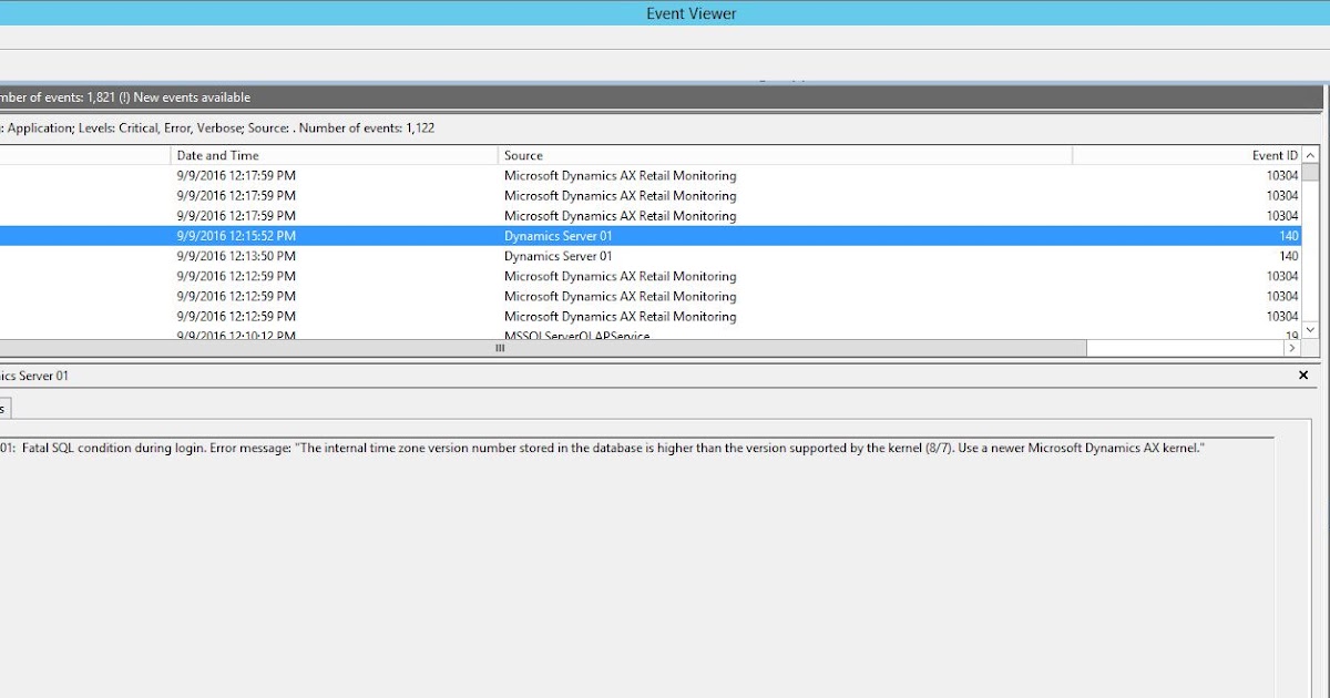 Microsoft Dynamics Products Tips And News Object Server 01 Fatal Sql Condition During Login 