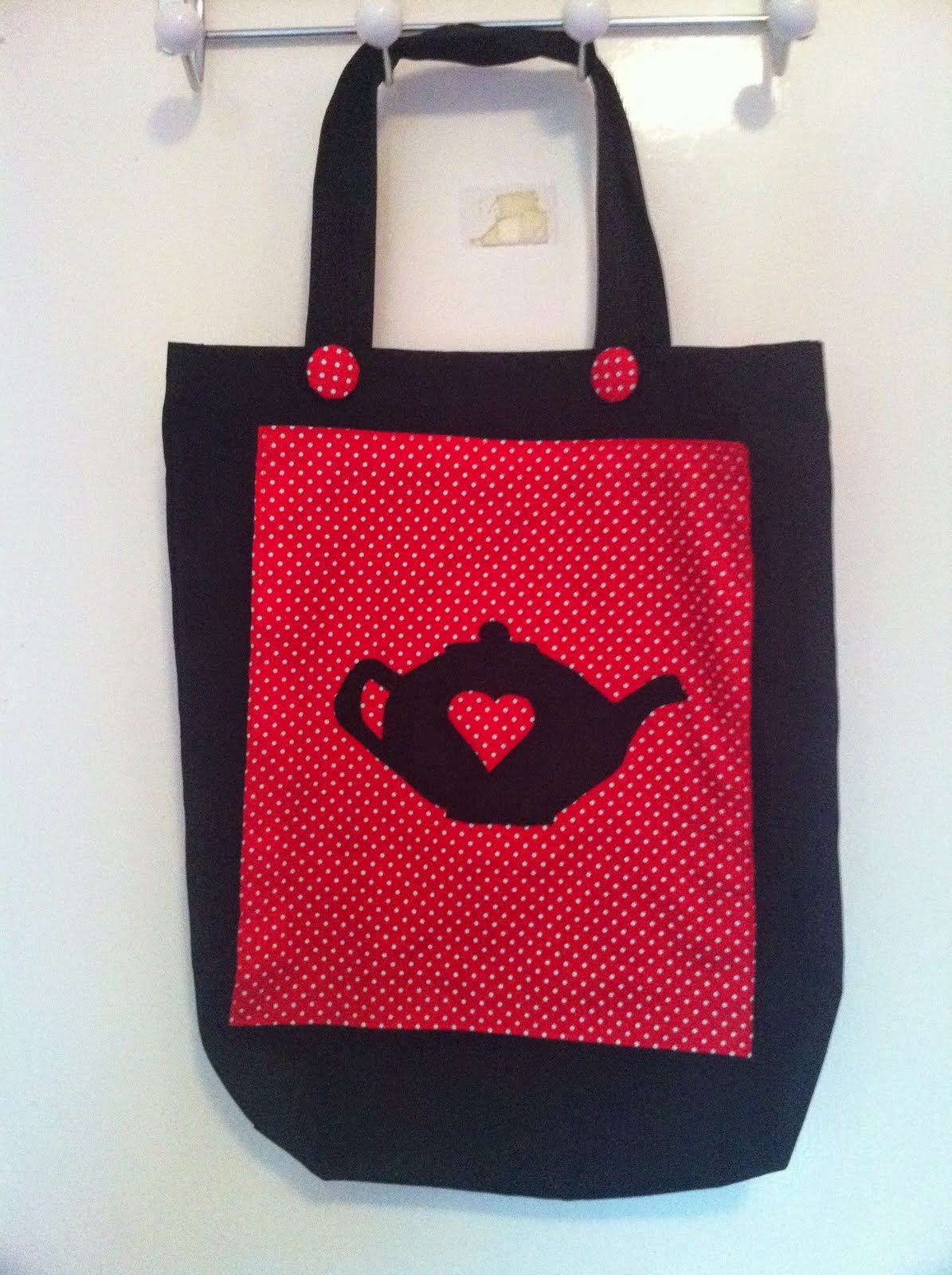 The All Craft Blog: Cute teapot tote bag