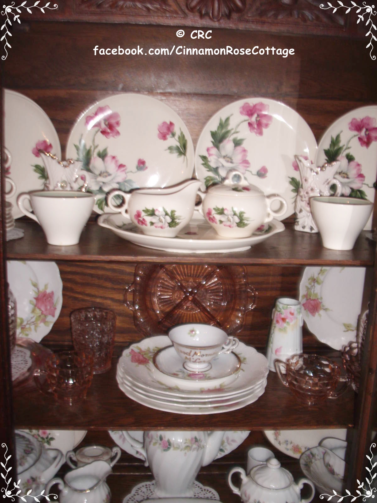 Cinnamon Rose Cottage: Collection of Vintage Rose Dishes