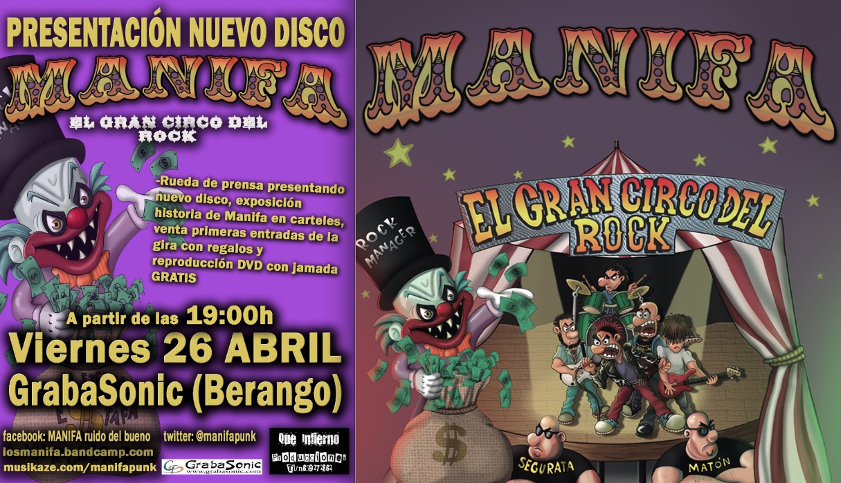 Manifa lanza su disco 'El gran circo del rock'
