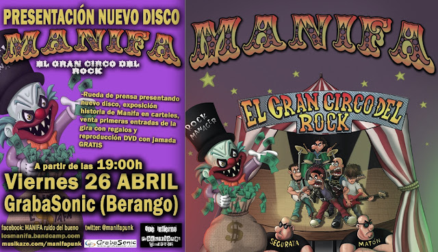 Manifa lanza su disco 'El gran circo del rock'