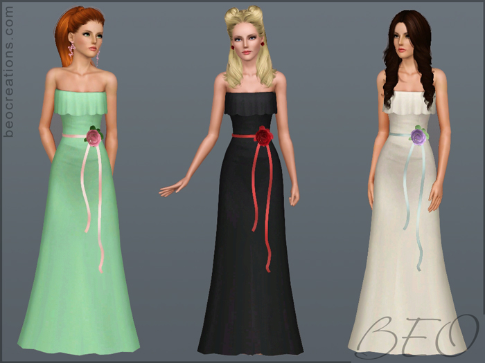 entertainment world: My Sims 3 Blog: Wedding Gown 12 by BEO