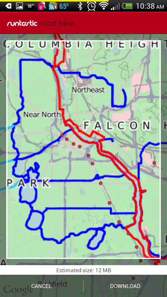 MN Bike Trail Navigator: App Review: Runtastic Road Bike Pro