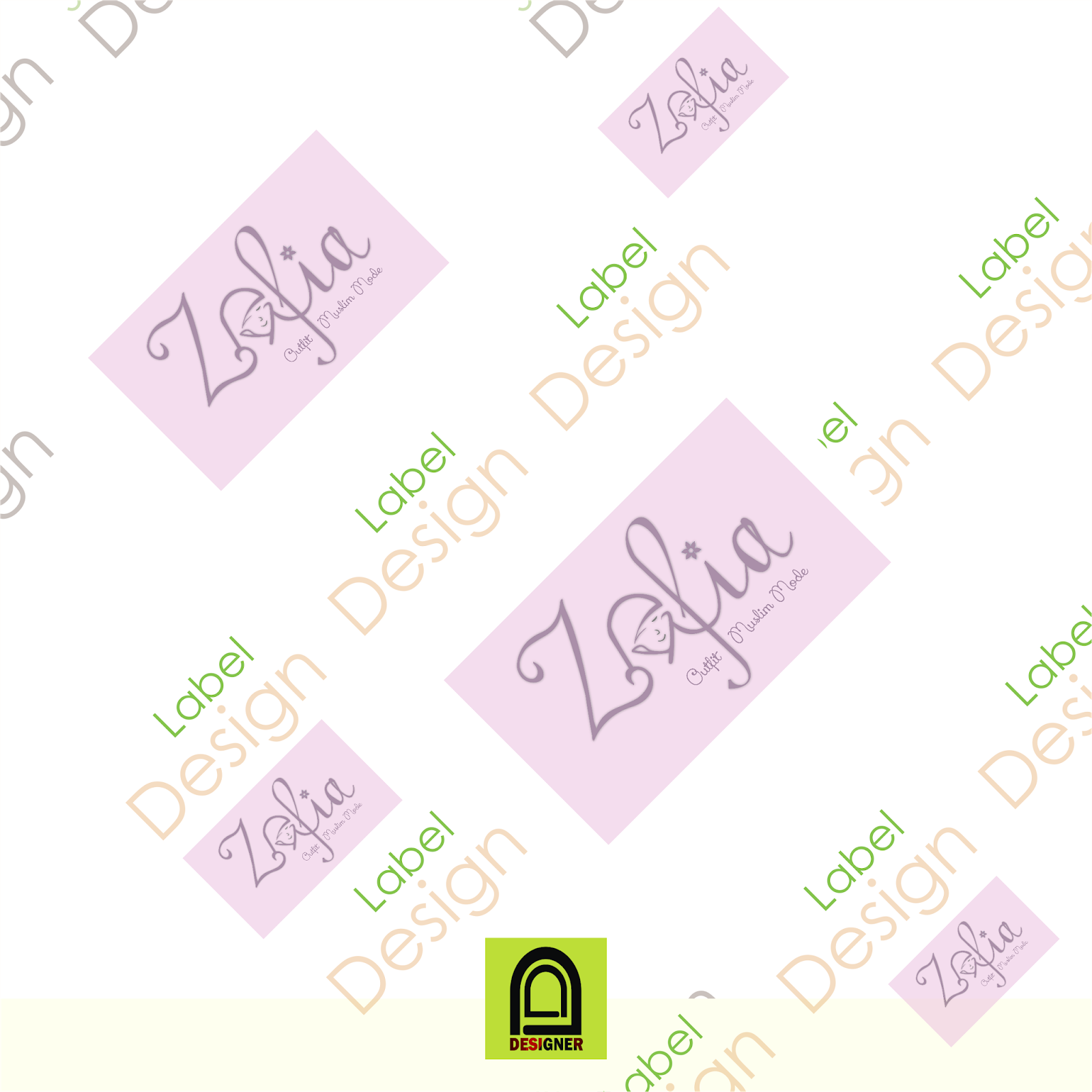 ZAFIA OUTLIT MUSLIM MODE : LABEL DESIGN | ALKA DESIGNER