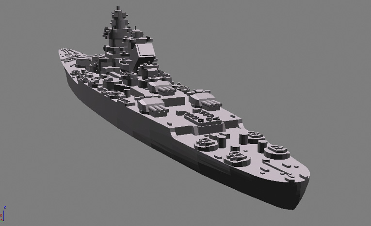 Tiny Thingamajigs: French Navy WW2 BB Richelieu (1943) and Jean Bart ...