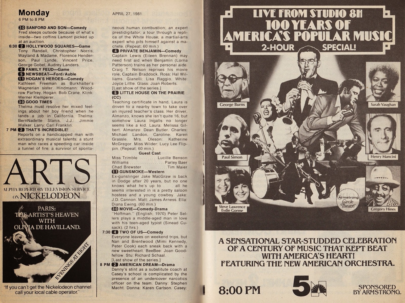 Garage Sale Finds: What was on TV April 25th through May 1st, 1981