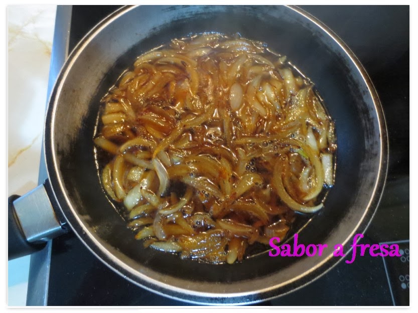 Sabor a fresa: Cebolla caramelizada con Coca cola