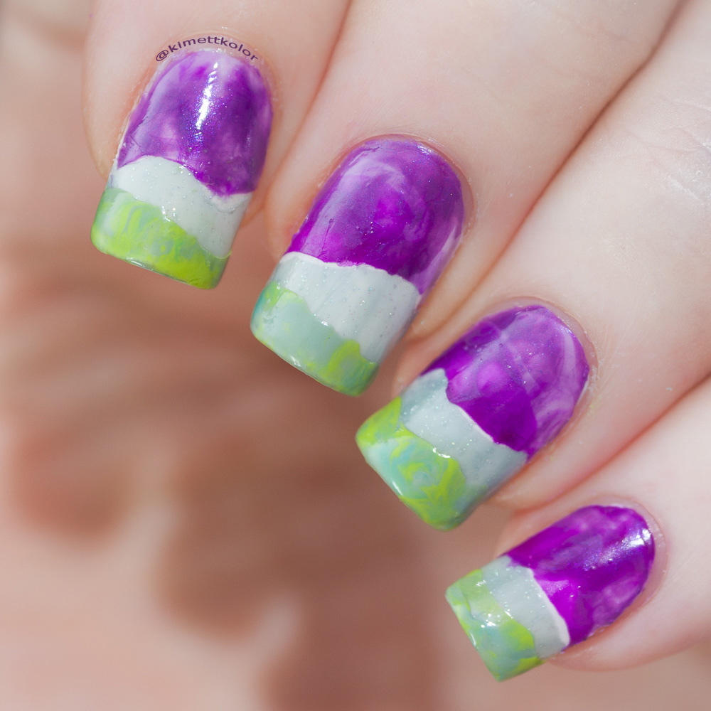 Stormy Skies Nail Art for Kelly | Kimett Kolor