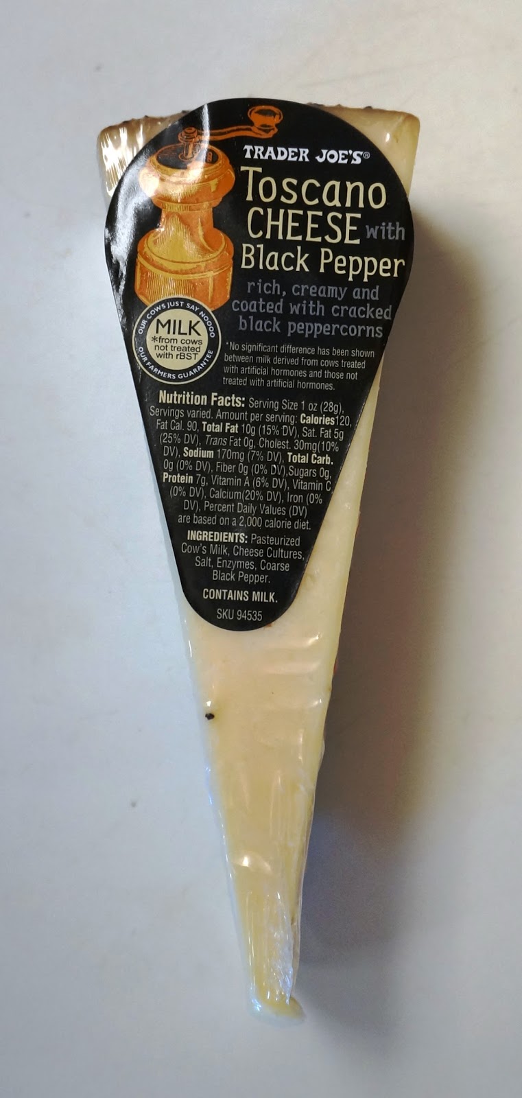 Exploring Trader Joe's: Trader Joe's Toscano Cheese With Black Pepper