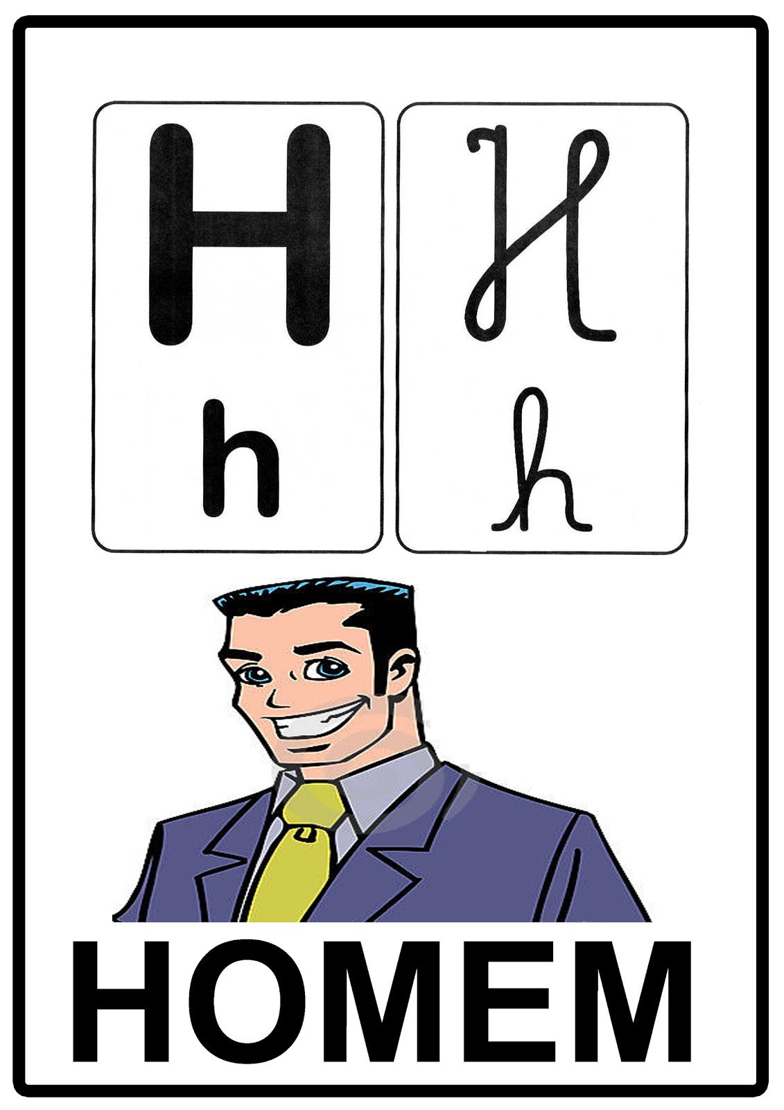 ALFABETO PARA SALA DE AULA: LETRA - H