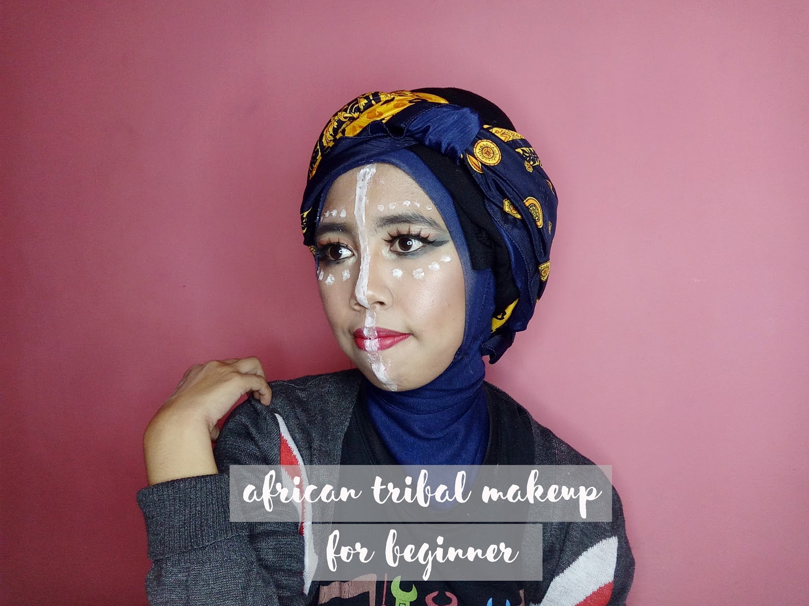 African Tribal Makeup for beginner - irabintiazhari