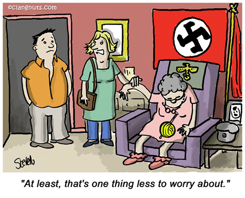 Clangnuts Cartoon Blog: One less thing...