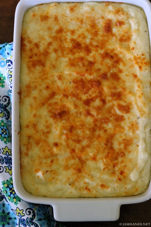 Cheesy Mashed Potato Bake