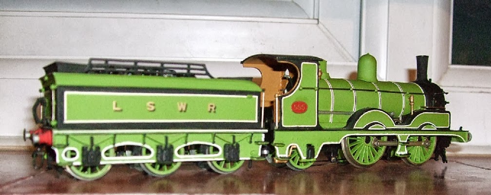 GEOFF TYLER - RAILWAY MODELLER: OO GAUGE CLASS A12 -- LSWR No. 555 [0-4-2]