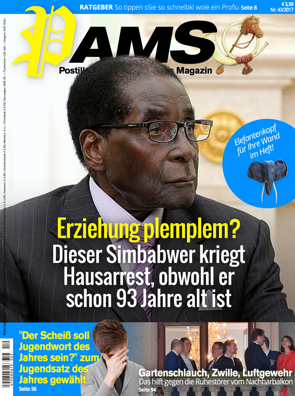 Morgen in PamS: Erziehung plemplem? Dieser Simbabwer kriegt Hausarrest ...