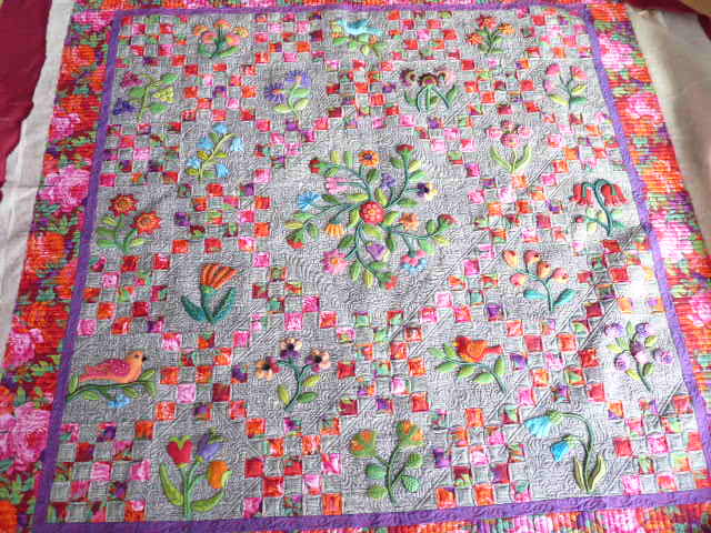 Sewing & Quilt Gallery: Wonderful Wool Applique Quilt