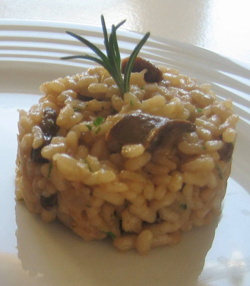 Entre amigos: Carrillera ibérica con risotto de setas al vino blanco