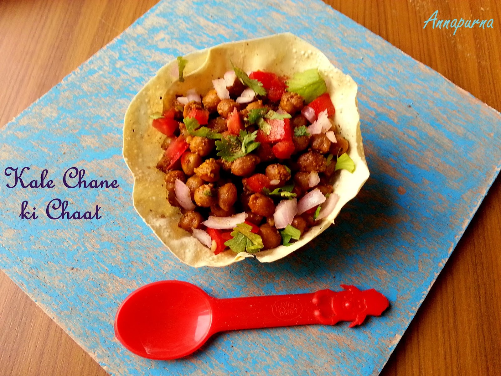 Annapurna: Kale Chane ki Chaat / Black Chickpeas Chaat Recipe