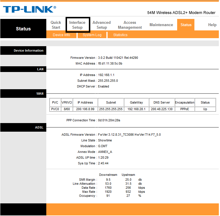 Ofimatica Empresarial: Configuracion Del Modem Router (Wi-Fi)
