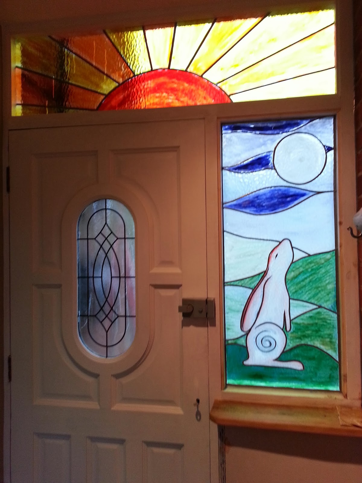 Crafting With Jane: Moon gazing hare stained glass window