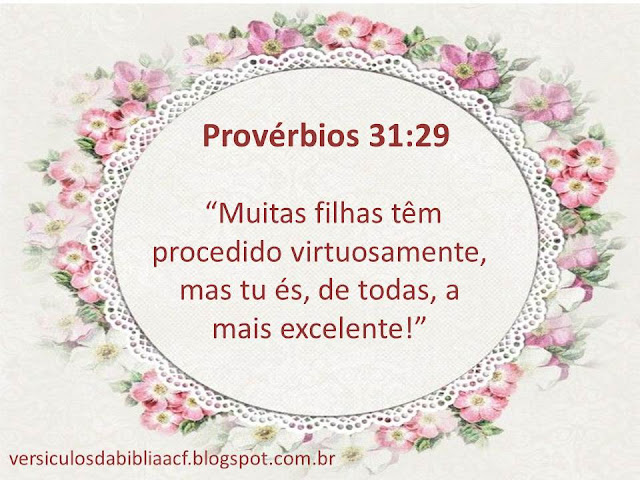 Versículos da Bíblia ACF : Provérbios 31:29