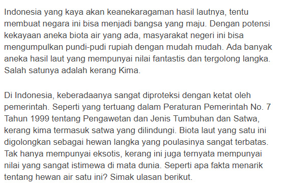 Mengenal Kerang Kima, Hewan Laut Super Langka yang Keberadaanya Membuat ...