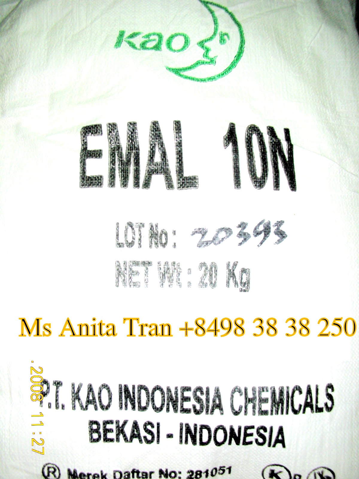 Viet Nam Chemical: LAURYL SULFATE - EMAL 10N